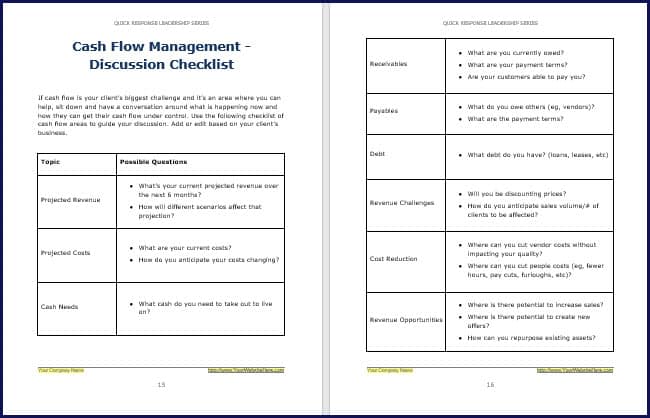 Quick Response Leadership Coaching Resources | Checklists, Worksheets