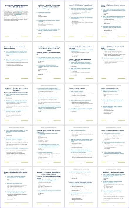 Create Your Social Media Master Plan Sales Copy | PLR