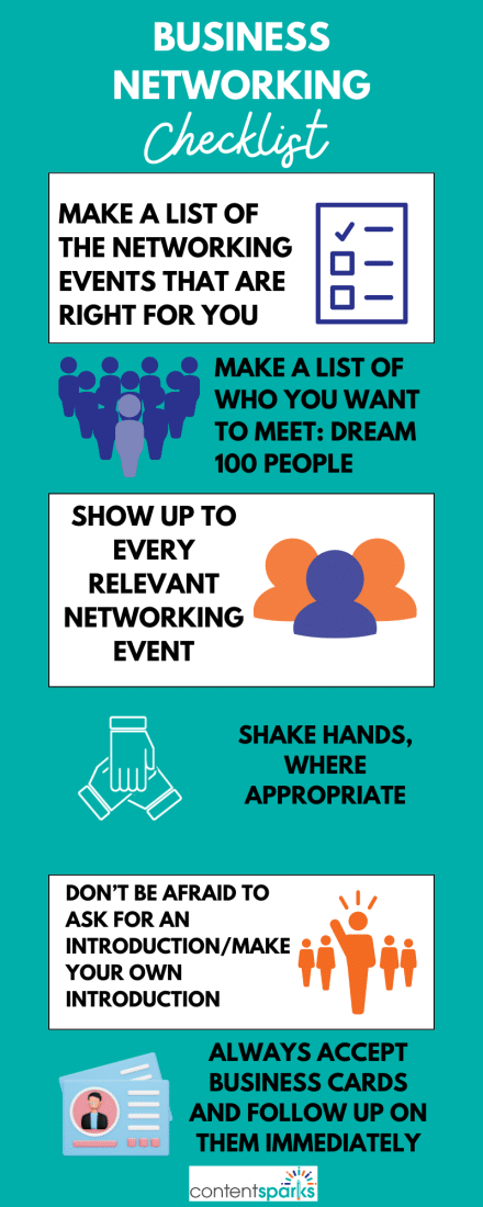 Your 6-Point Professional Business Networking Checklist | ContentSparks